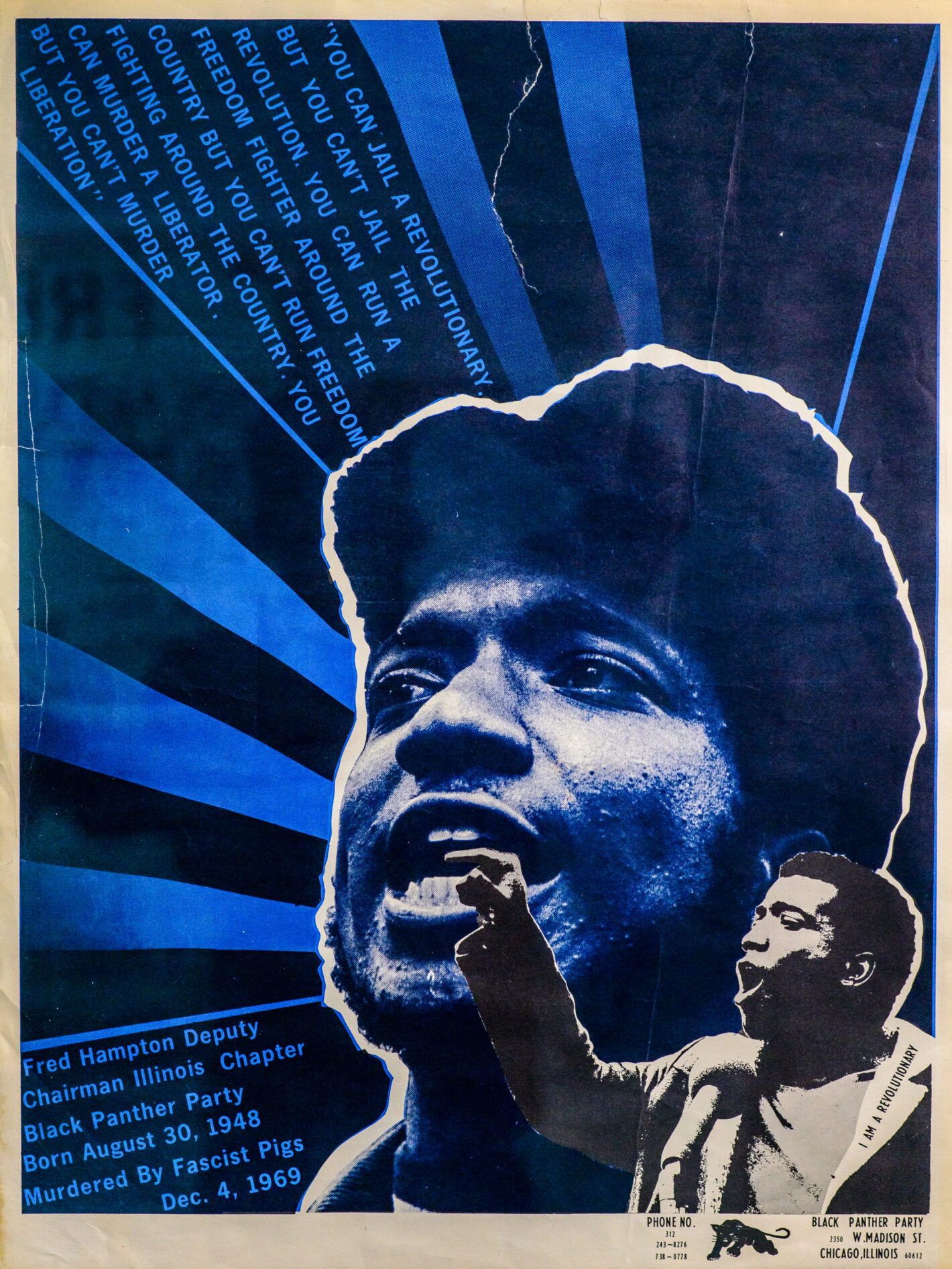 Fred Hampton memorial poster | DuSable Black History Museum and ...