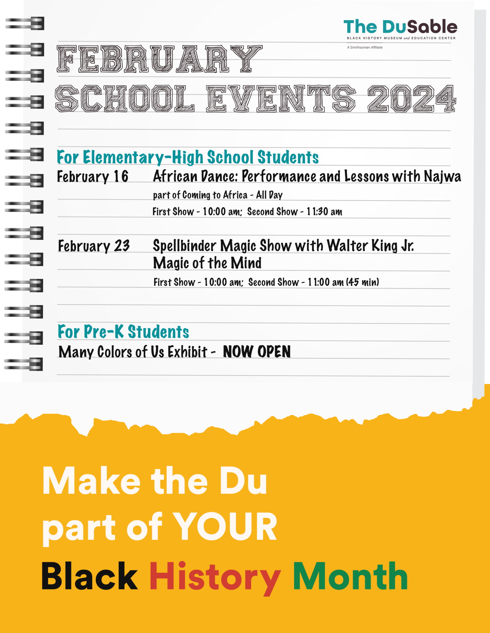 Upcoming Events – DuSable Black History Museum and Education Center